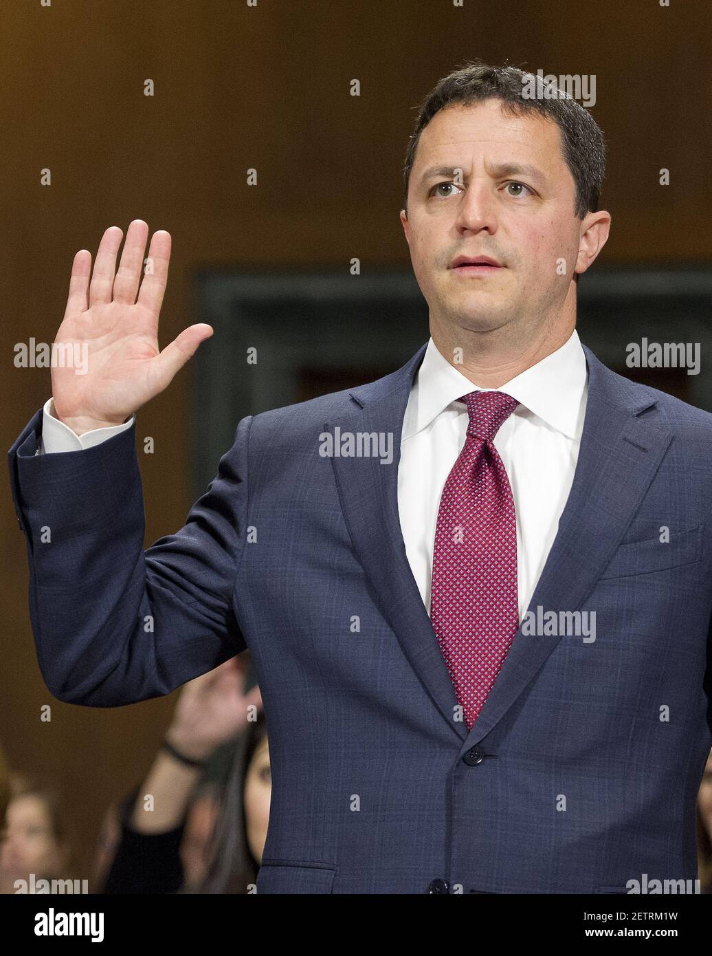 Steven A. Engel is sworn-in to testify before the United States Senate ...