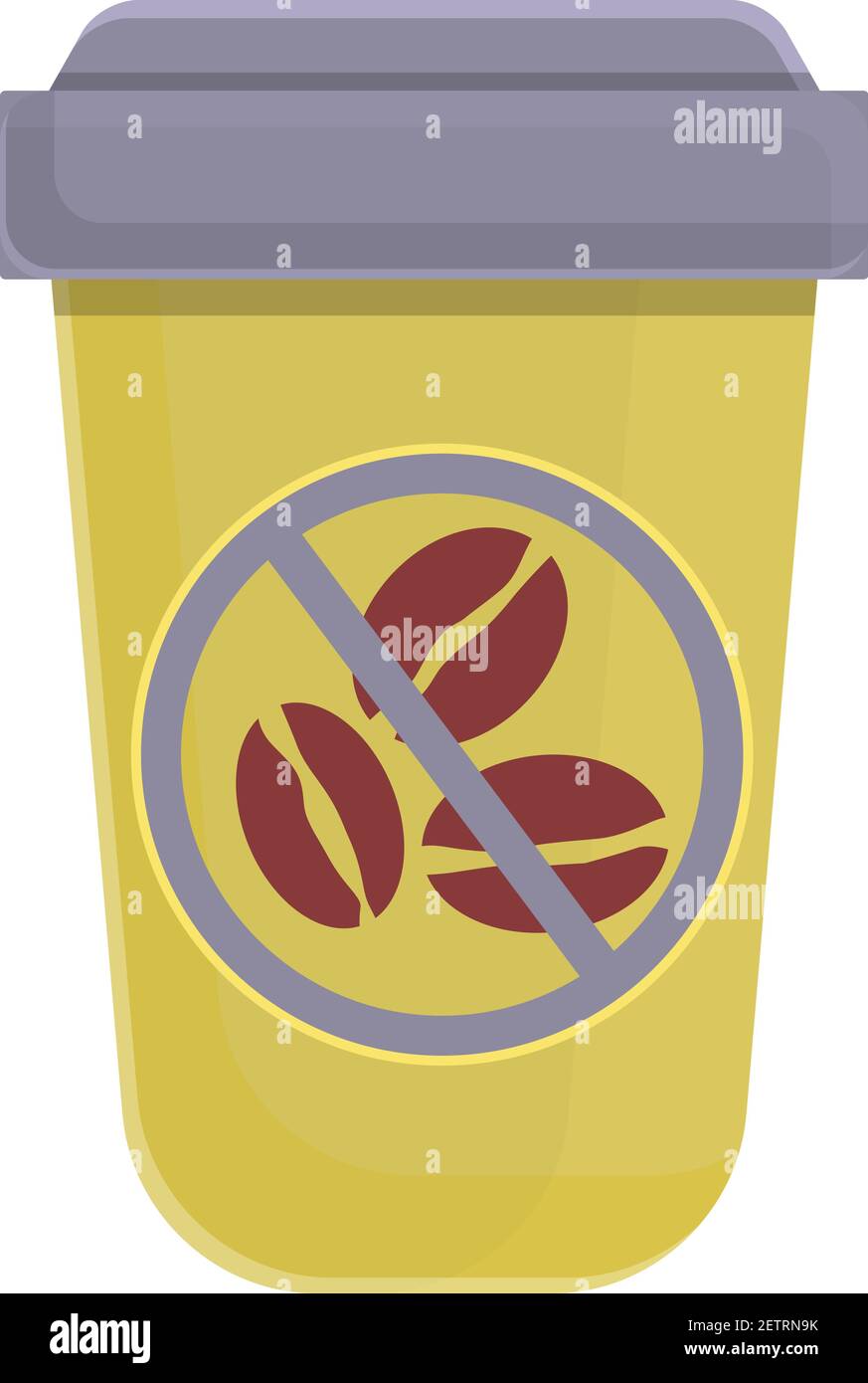 Take away coffee decaf icon. Cartoon of take away coffee decaf vector ...