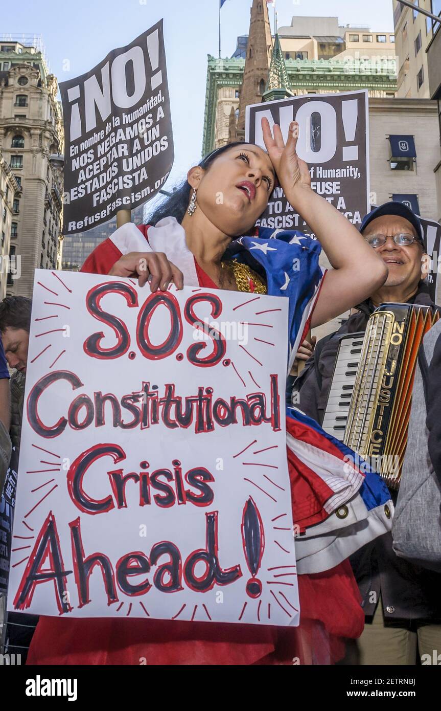 Political activist groups protest the firing of FBI Director James ...