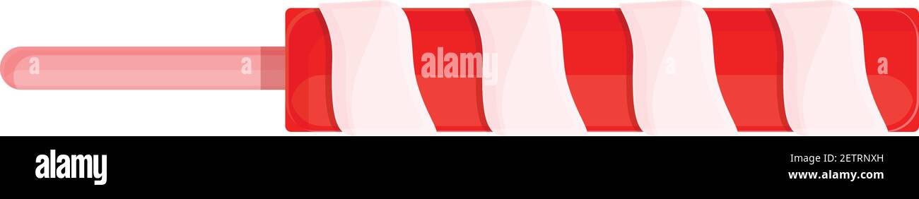 Striped candy icon. Cartoon of striped candy vector icon for web design ...