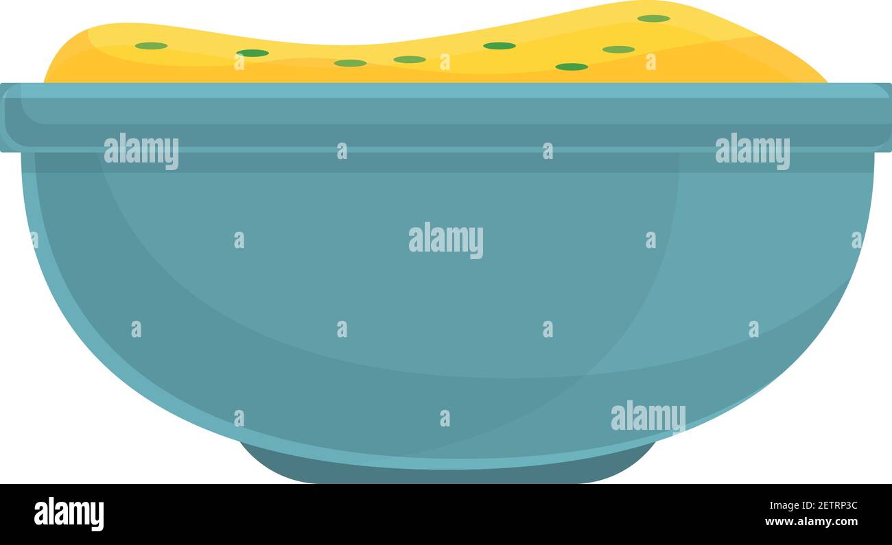 Food mashed potatoes icon. Cartoon of food mashed potatoes vector icon ...