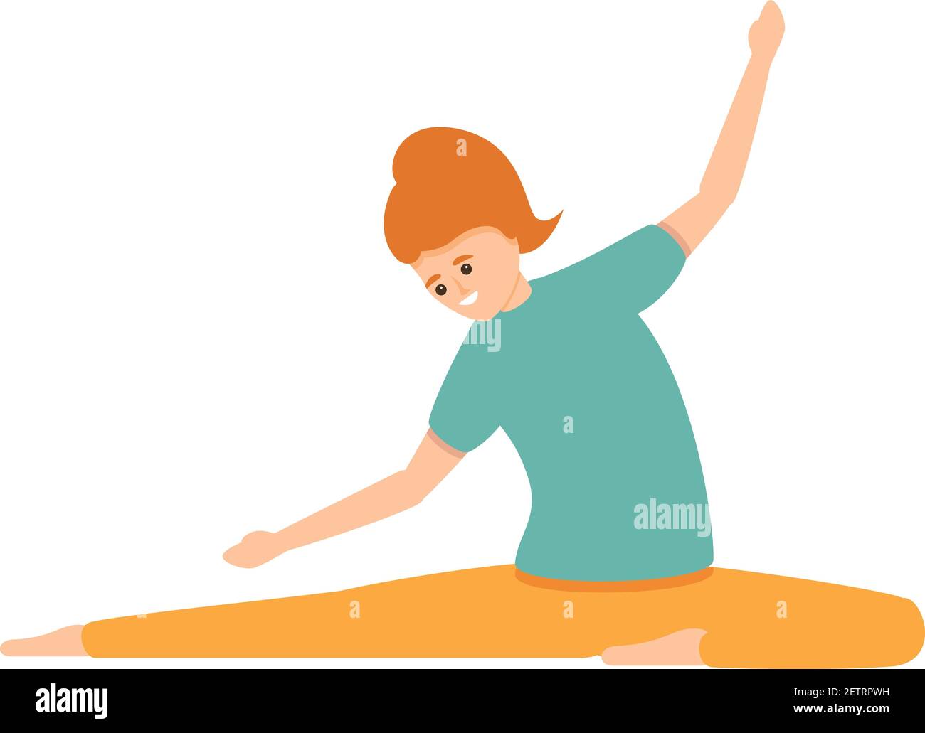 Pilates training icon. Cartoon of pilates training vector icon for web ...