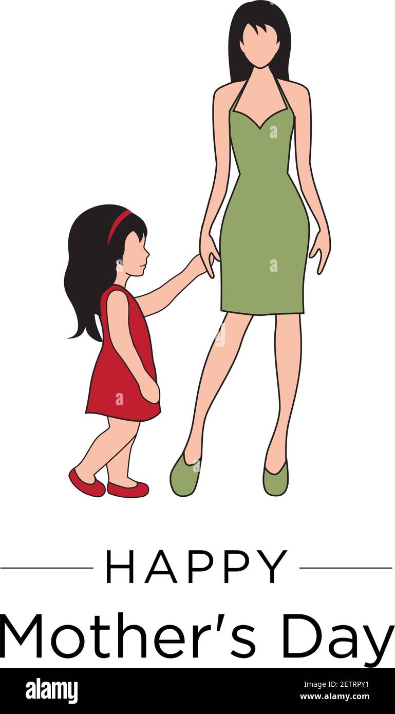 Black single mom Stock Vector Images - Alamy
