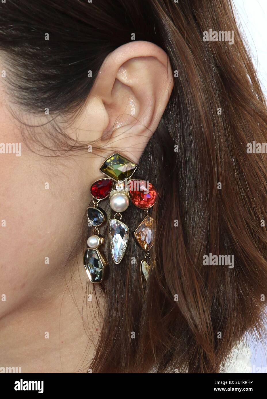 Actress Mary Elizabeth Winstead, earring detail, at FX's "FARGO" FYC ...