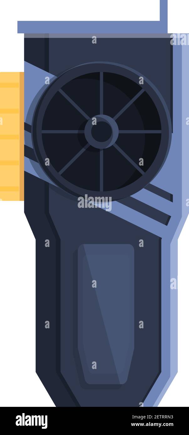 Laptop gpu card icon. Cartoon of laptop gpu card vector icon for web ...