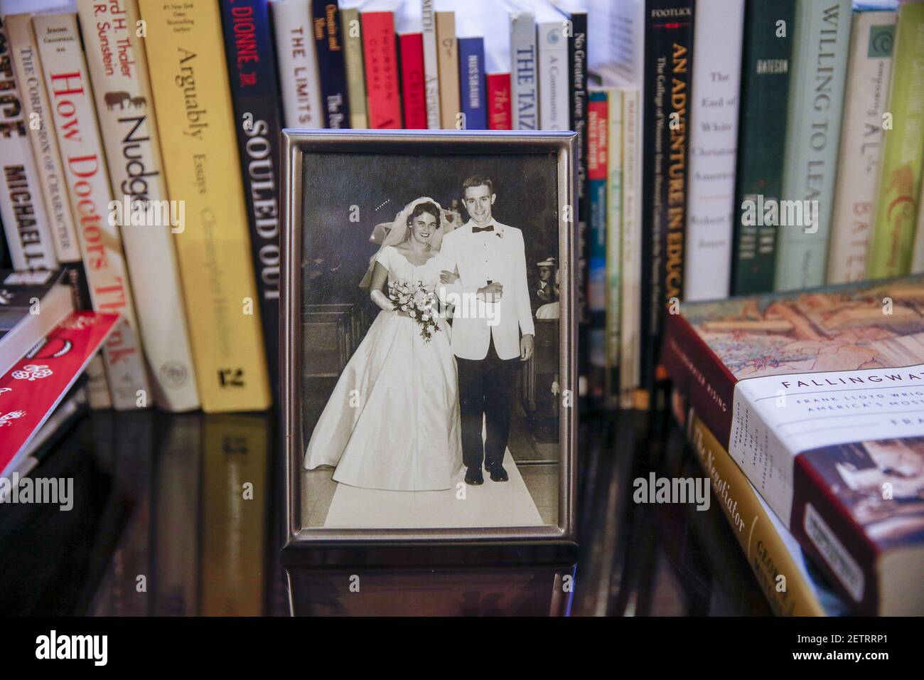 A photo of Bruce and Anne Hunt from their wedding day, Aug. 29, 1957 ...