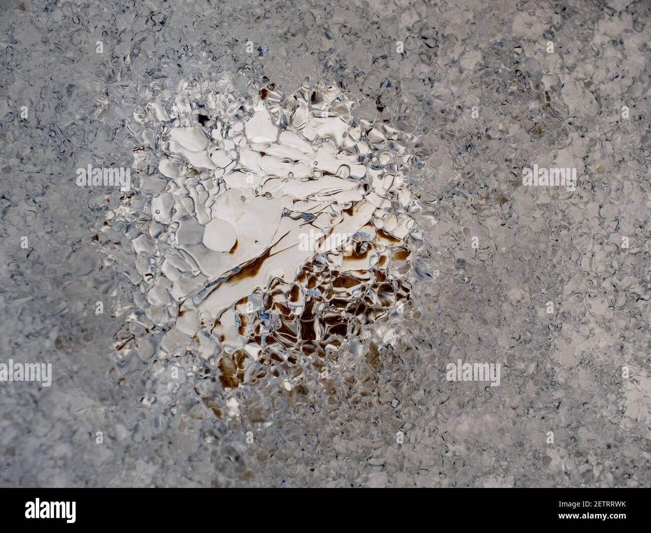 Ice hole broken ice surface hi-res stock photography and images - Alamy
