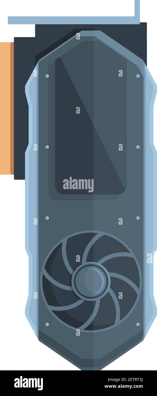 Vga card icon. Cartoon of vga card vector icon for web design isolated ...