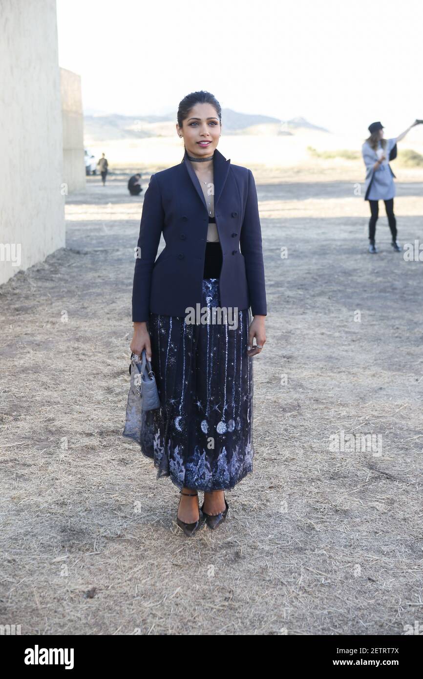 Frieda Pinto at the Christian Dior Cruise 2018 Runway Show at the Upper ...