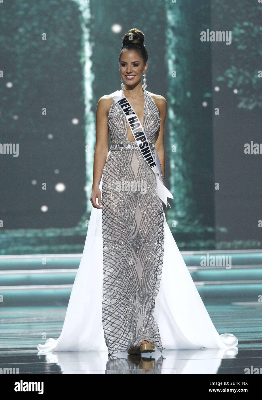 Miss New Hampshire USA, Sarah Mousseau during the 2017 Miss USA ...