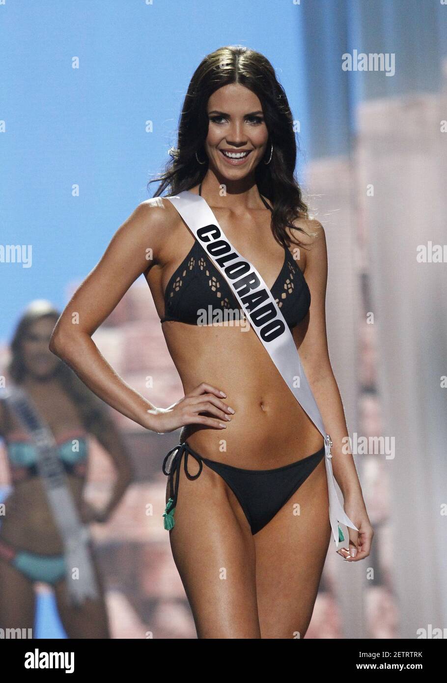 Miss Colorado USA, Sabrina Janssen during the 2017 Miss USA Preliminary Competition, Mandalay ...