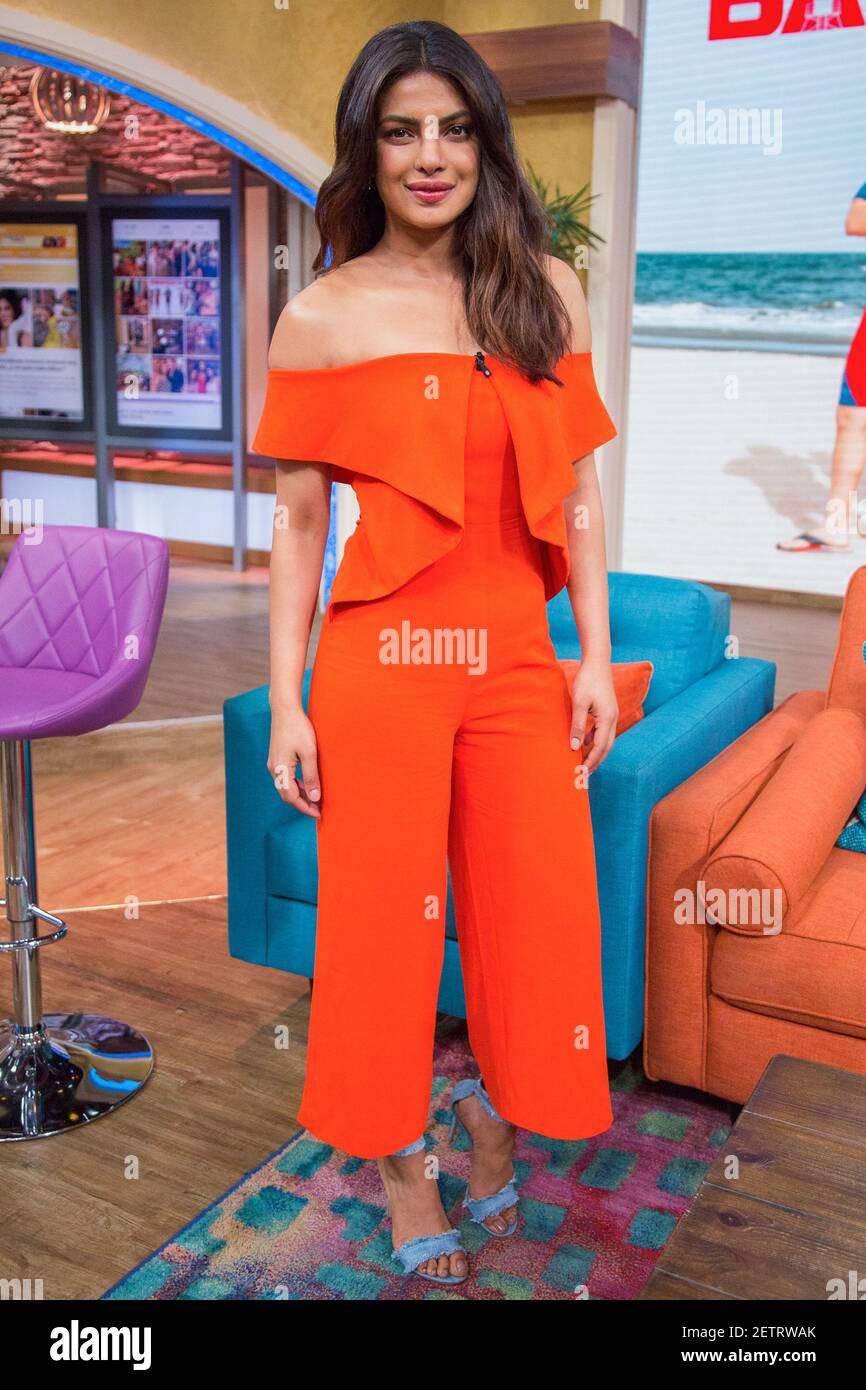 MIAMI, FL - MAY 12: Priyanka Chopra seen at Despierta America studio to ...