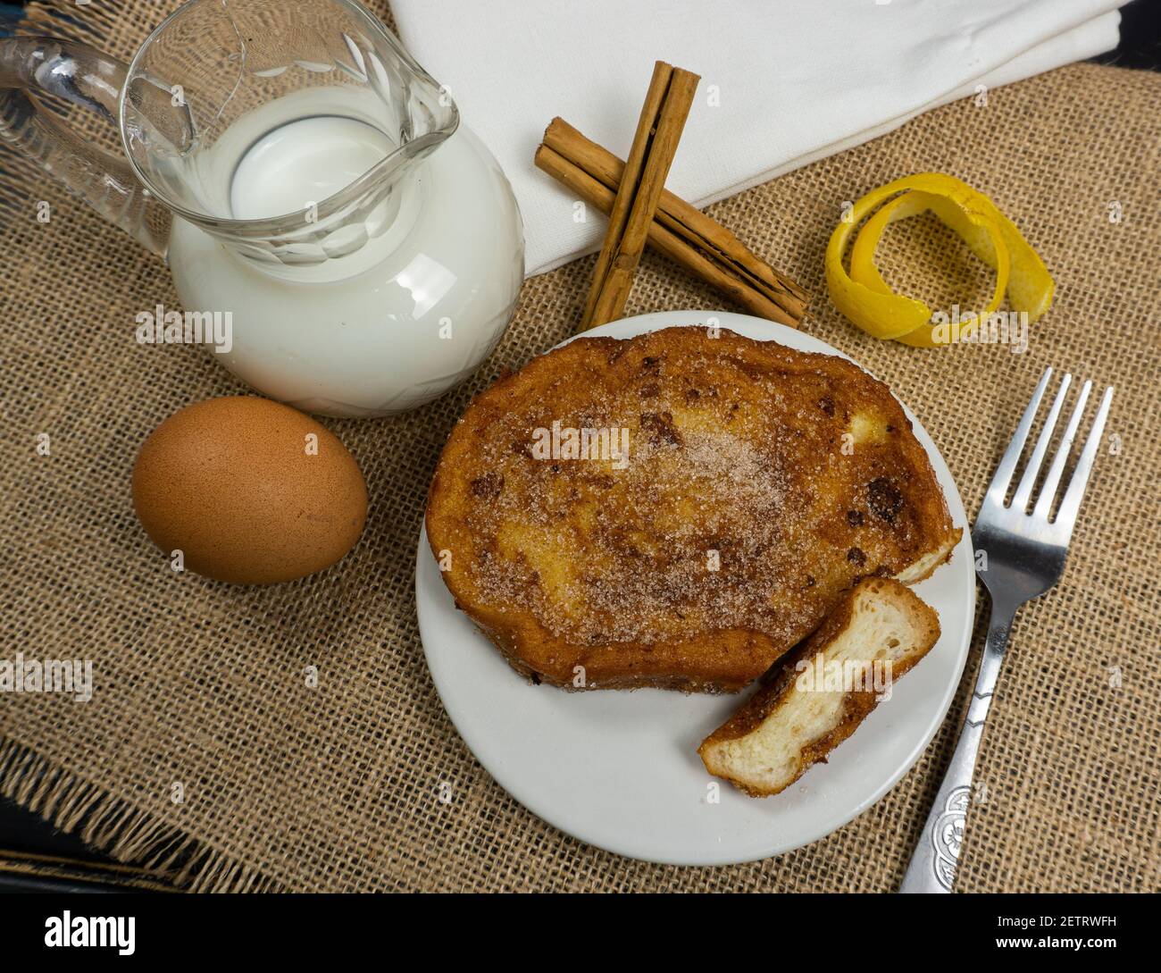 torrijas with honey typical easter dessert in spain Stock Photo - Alamy