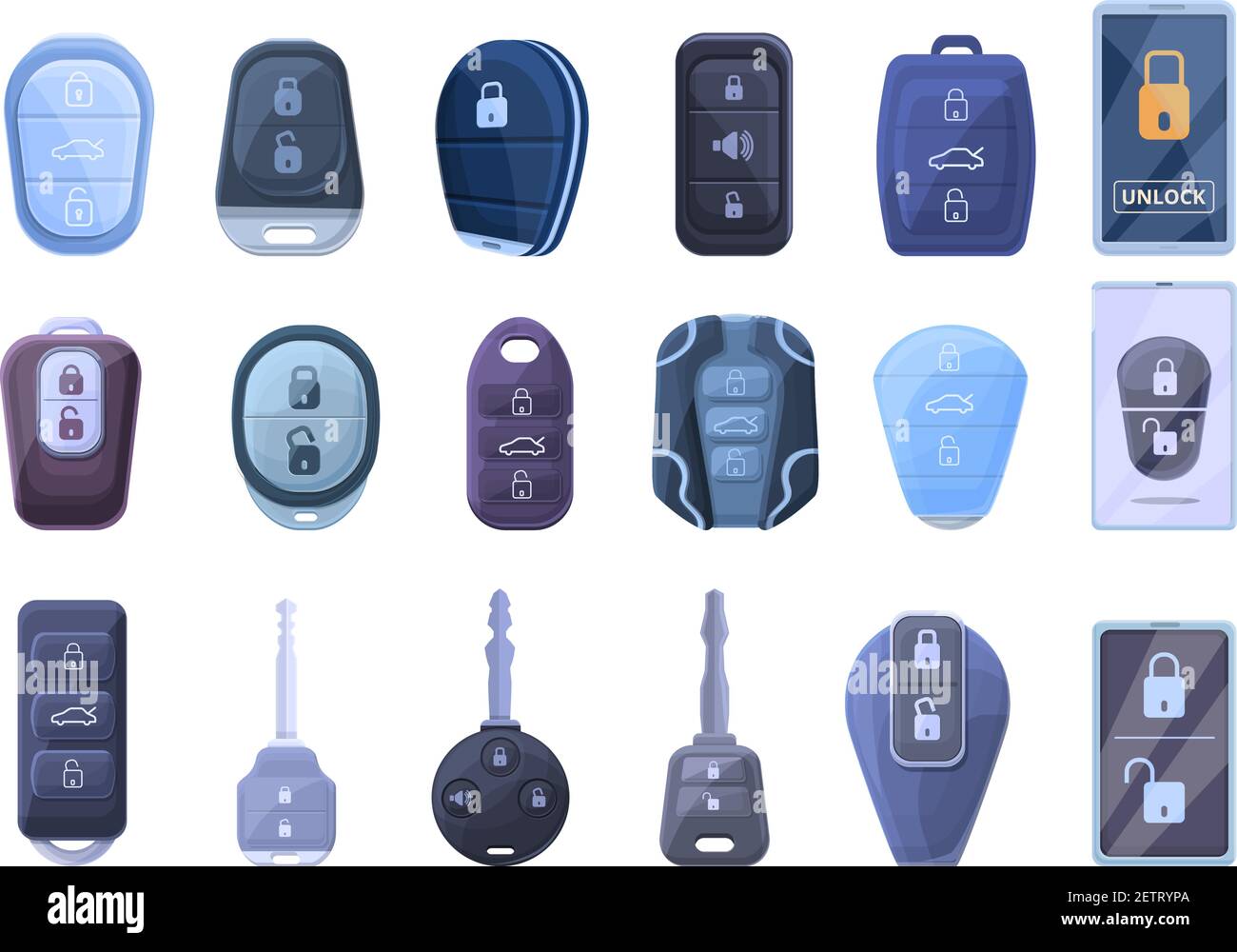 Vehicle immobiliser Stock Vector Images - Alamy