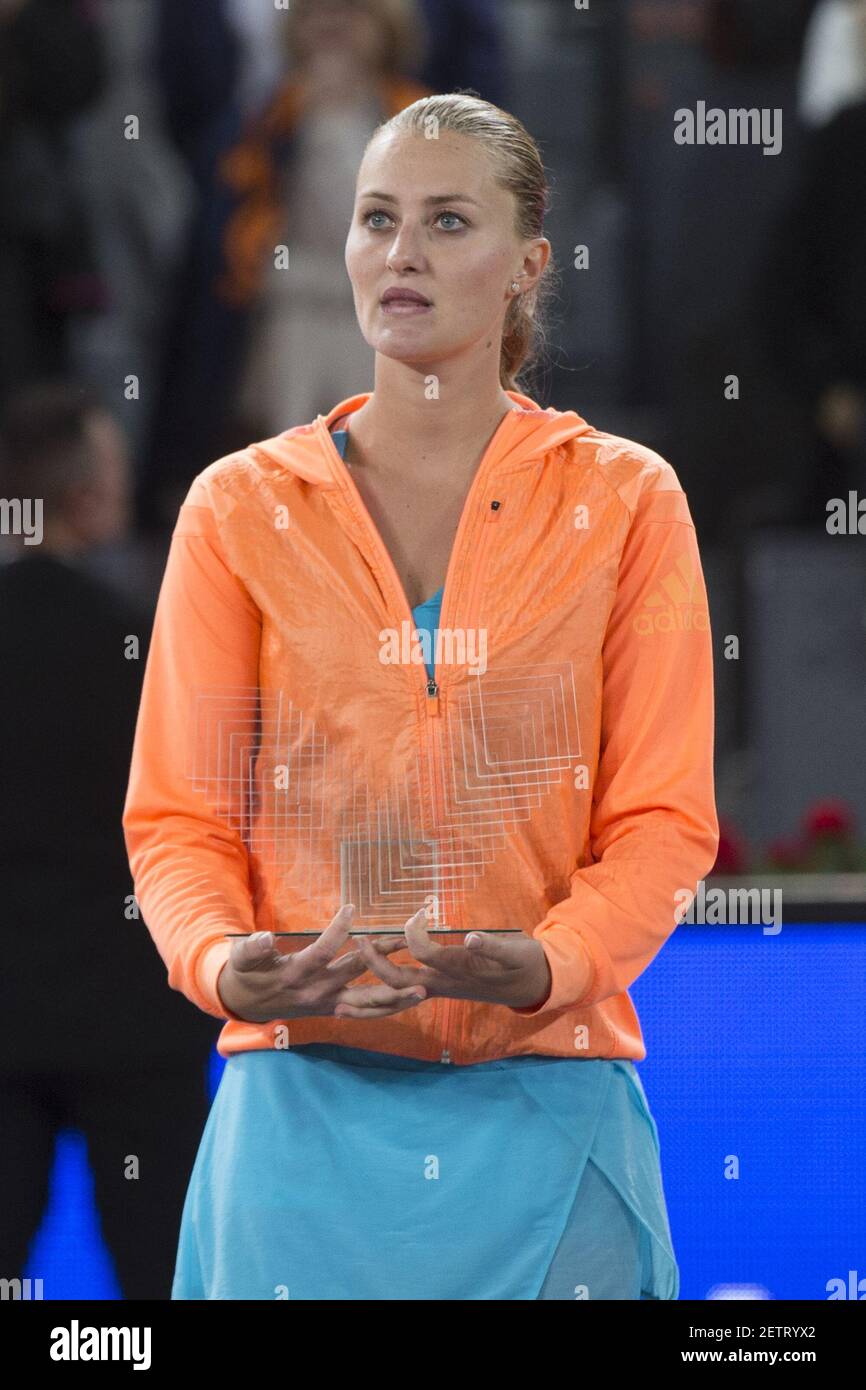 Kristina Mladenovic during the WTA final of Mutua Madrid Open Tennis ...