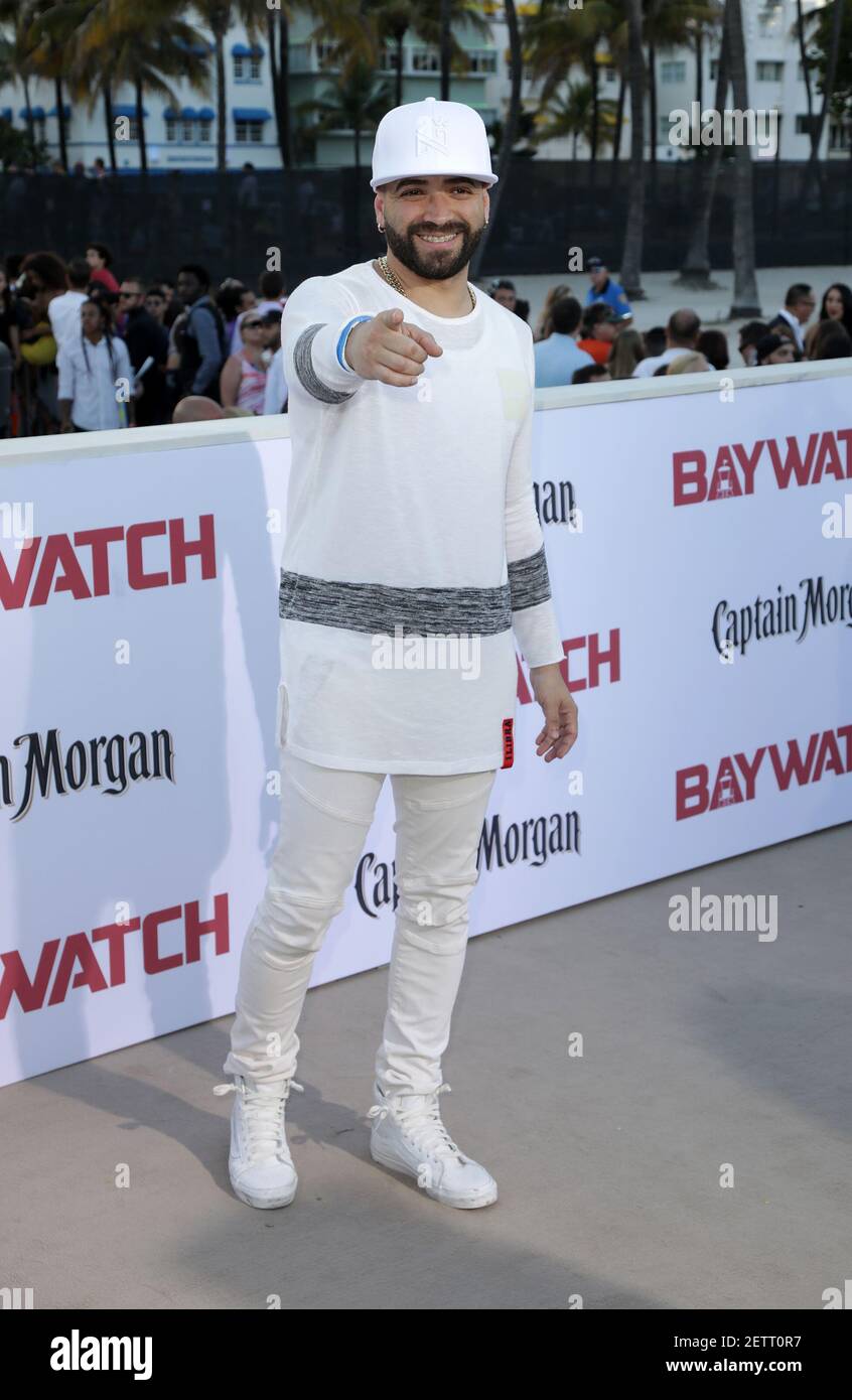 Singer Nacho is seen during arrivals at the Baywatch World Premier on ...