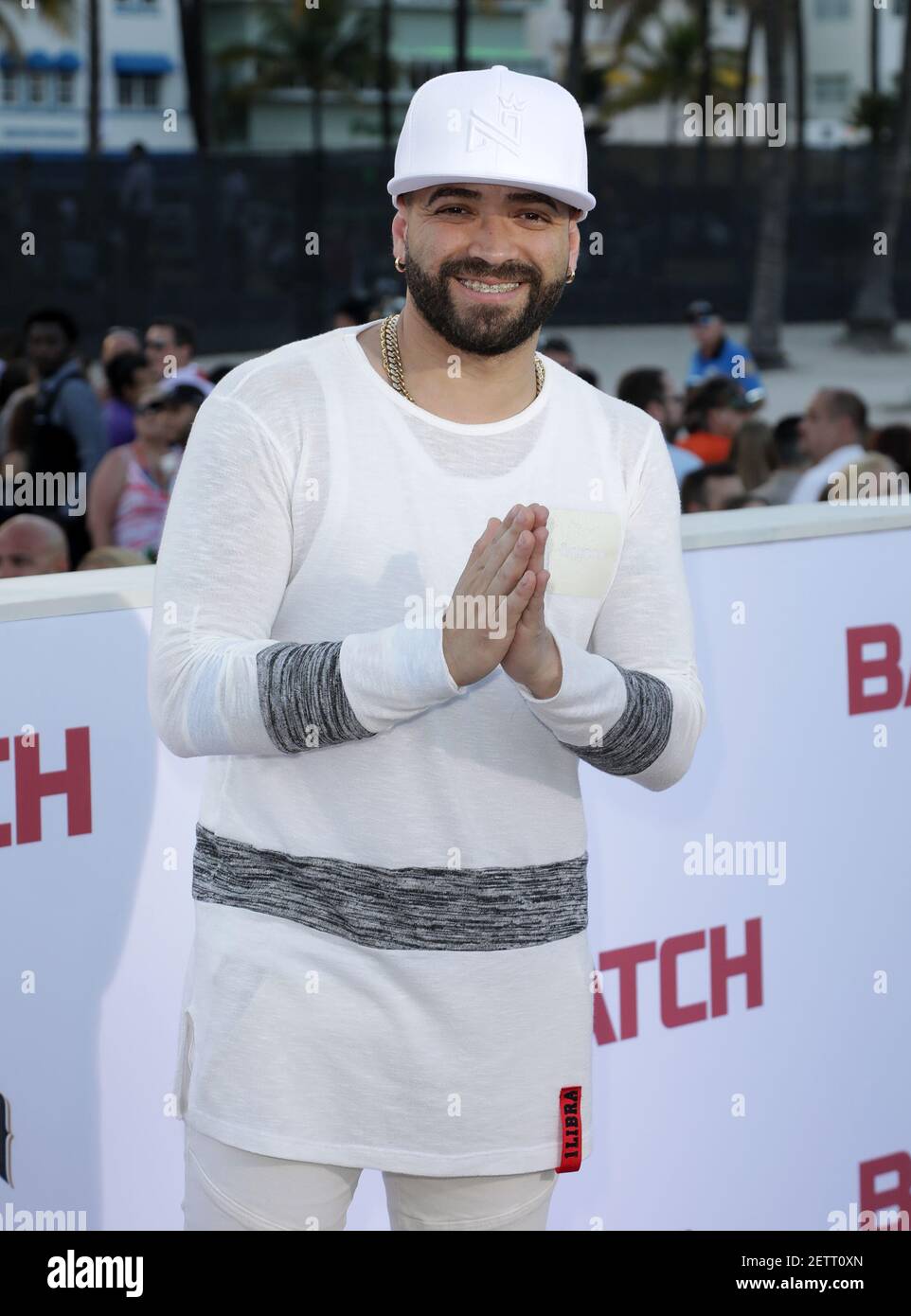 Singer Nacho is seen during arrivals at the Baywatch World Premier on ...