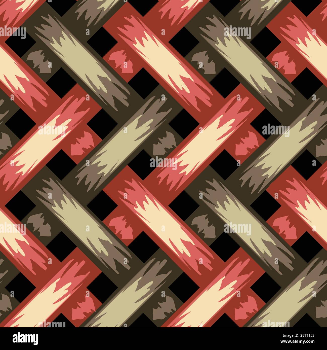 Seamless vector pattern braiding texture with red and brown colours ...