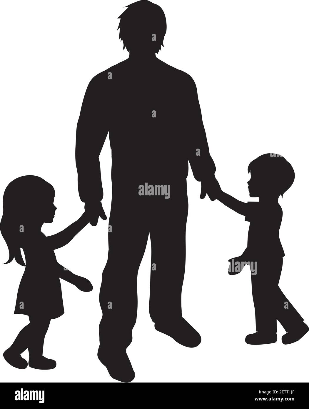 happy family, vector graphic design element Stock Vector Image & Art ...