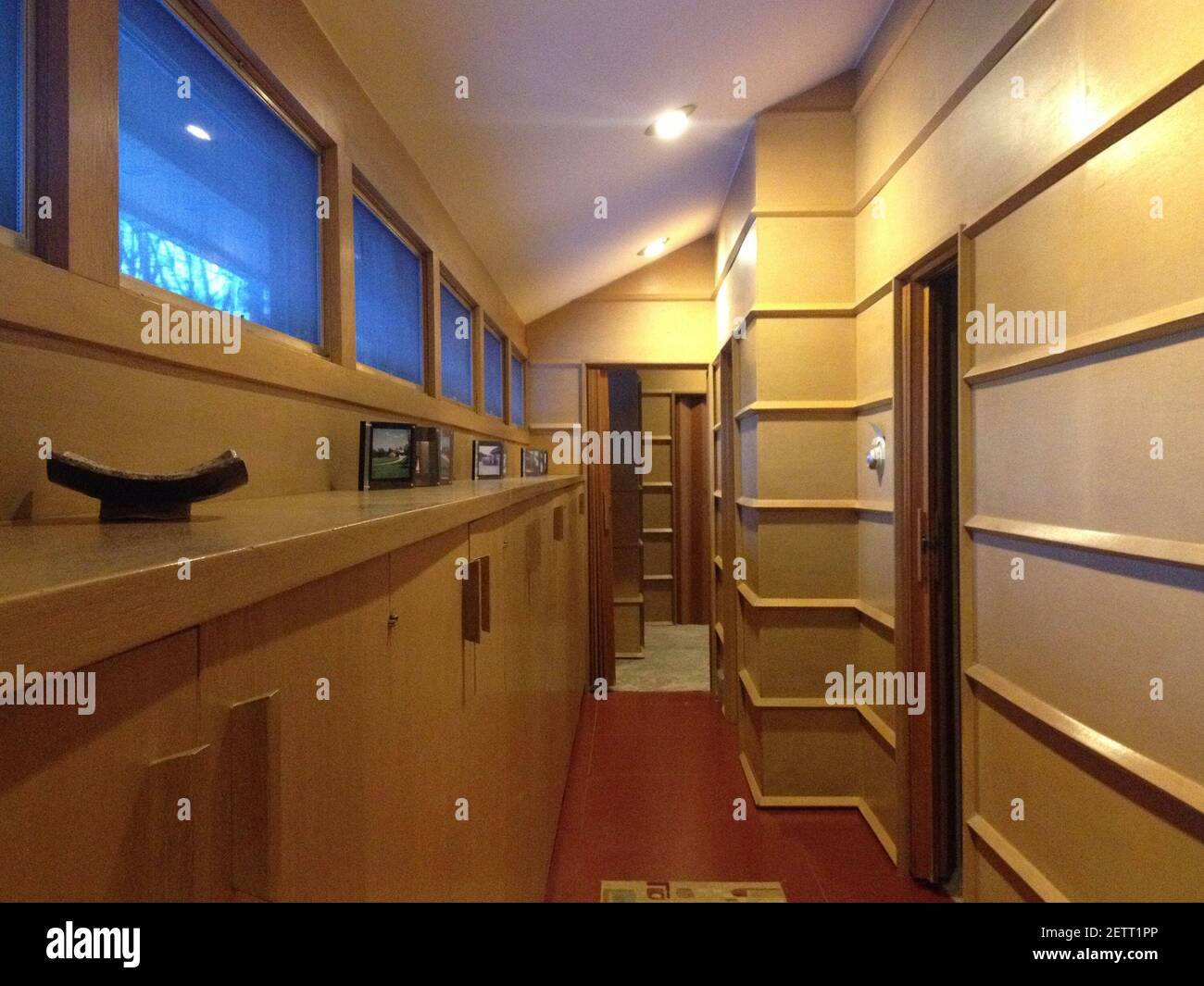 Frank Lloyd Wright's tactic of "compression and release" is obvious in ...