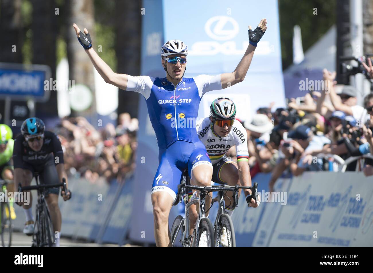 Marcek Kittel celebrates his Stage 1 win over Peter Sagan. Sacramento ...