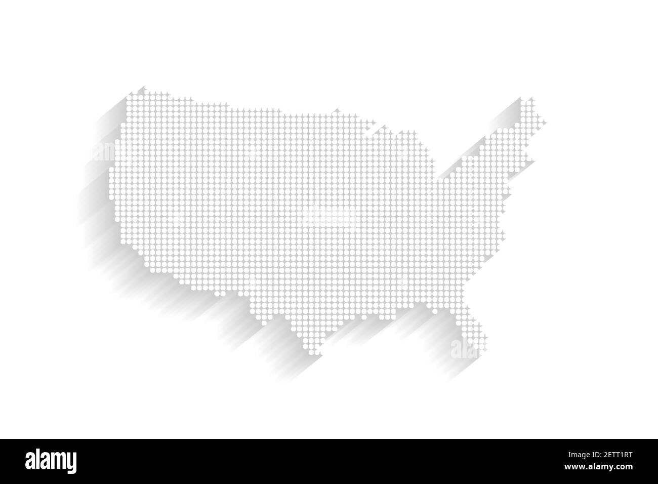 Dotted Style of white color United States map, white dotted USA map ...