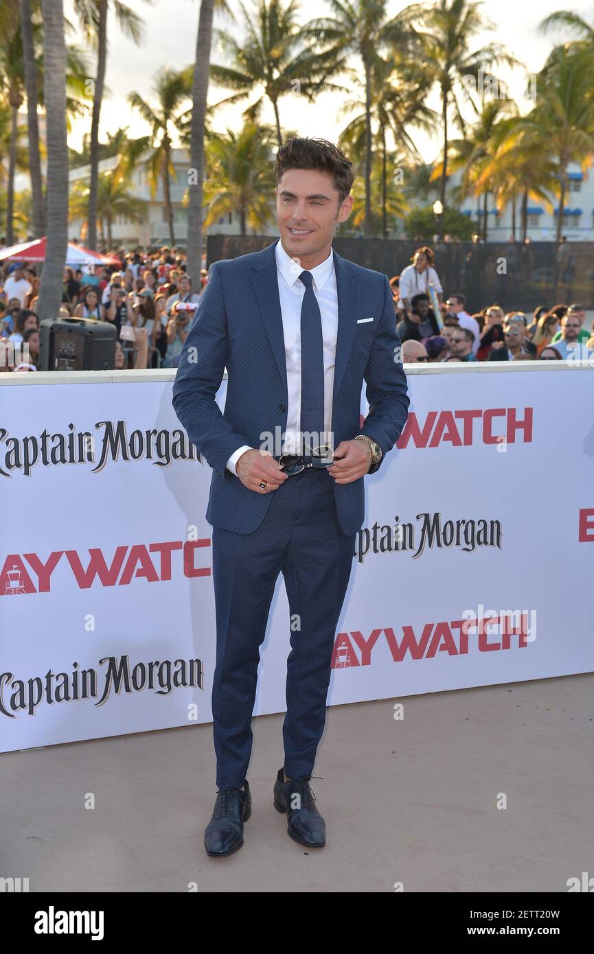 MIAMI BEACH, FL - MAY 13: Zac Efron attends Paramount Pictures' World ...