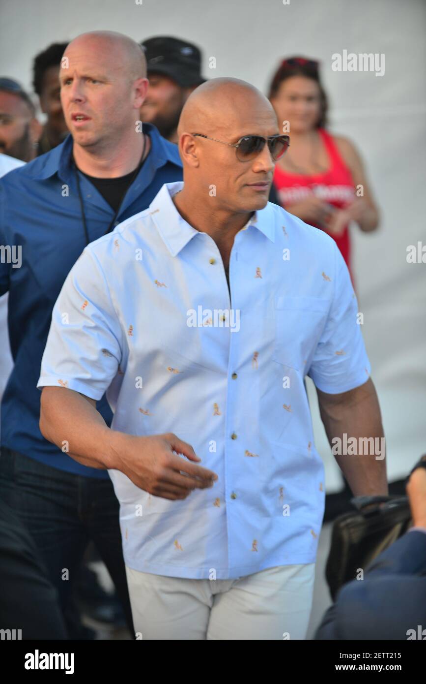 MIAMI BEACH, FL - MAY 13: Dwayne Johnson attends Paramount Pictures ...