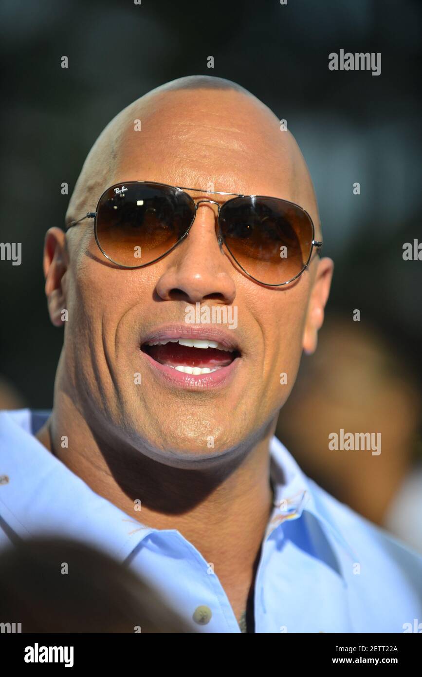 MIAMI BEACH, FL - MAY 13: Dwayne Johnson attends Paramount Pictures ...