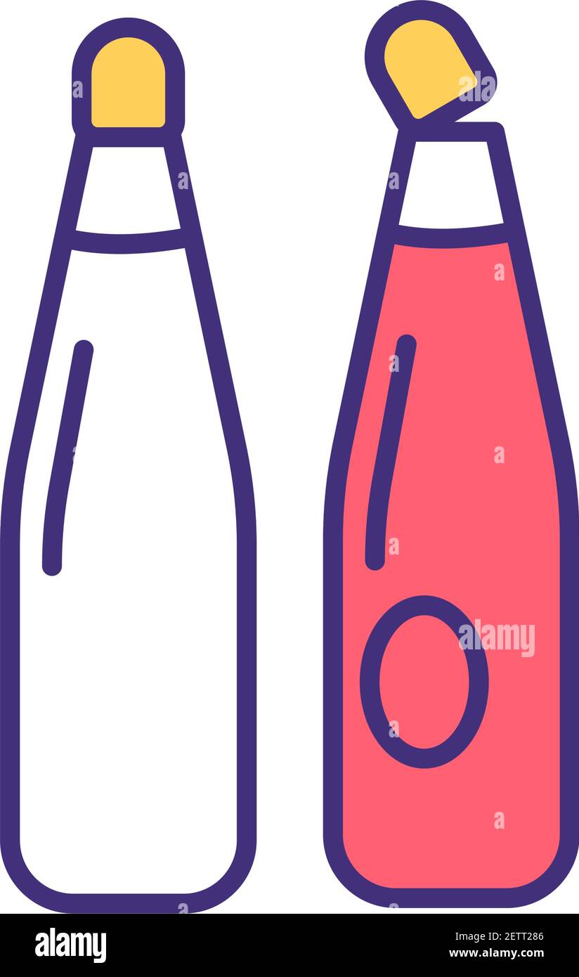 Wine oxidation RGB color icon Stock Vector Image & Art - Alamy