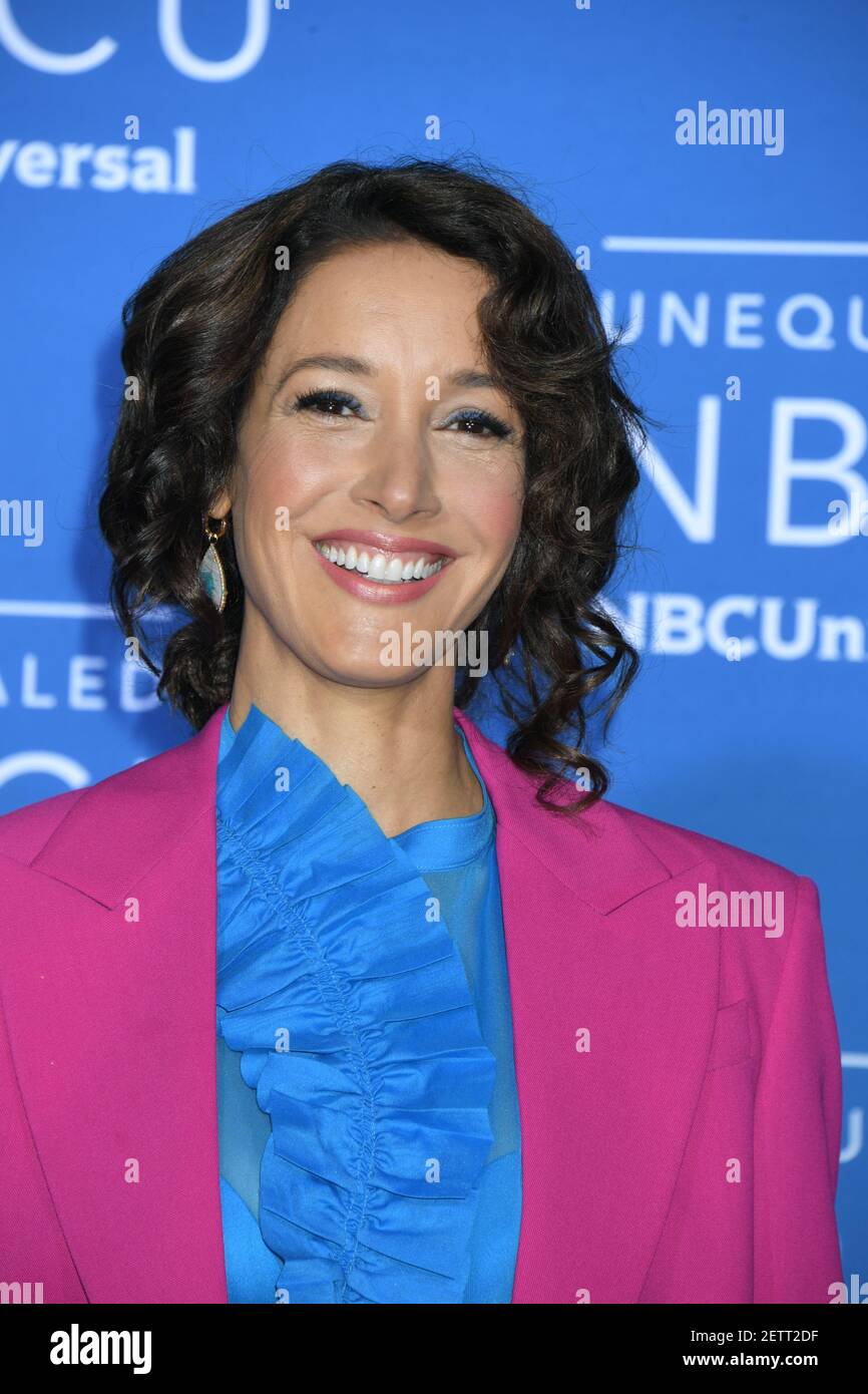 Jennifer Beals arrives to the 2017 NBC Universal Upfront, held at Radio ...