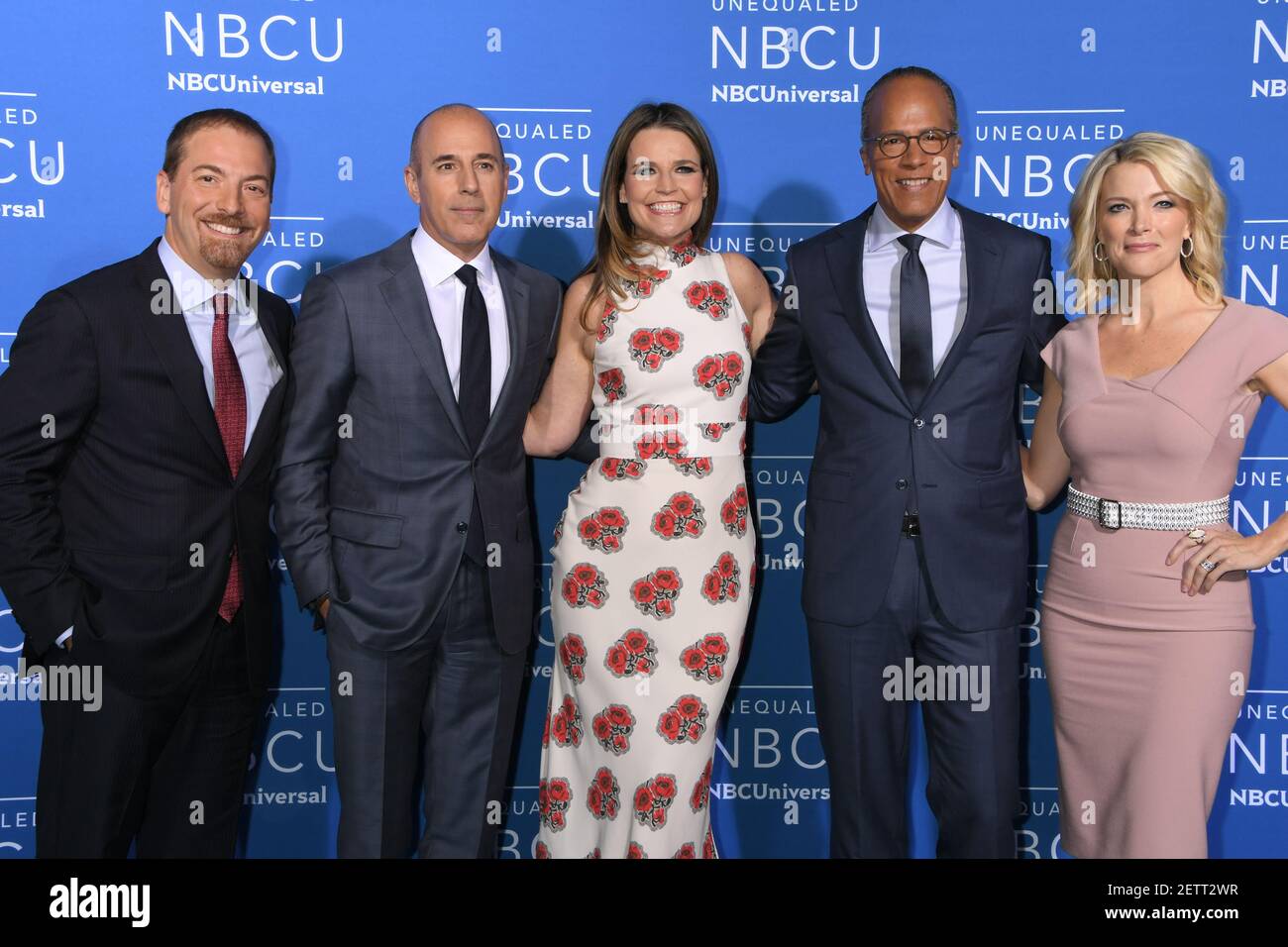 L-R: Matt Lauer, Savannah Guthrie, Lester Holt, Megyn Kelly arrives to ...