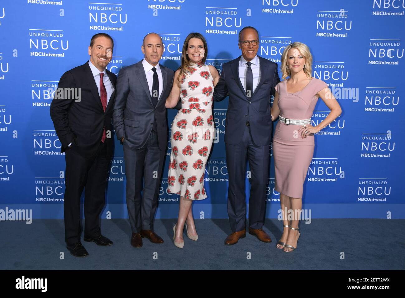 L-R: Matt Lauer, Savannah Guthrie, Lester Holt, Megyn Kelly arrives to ...