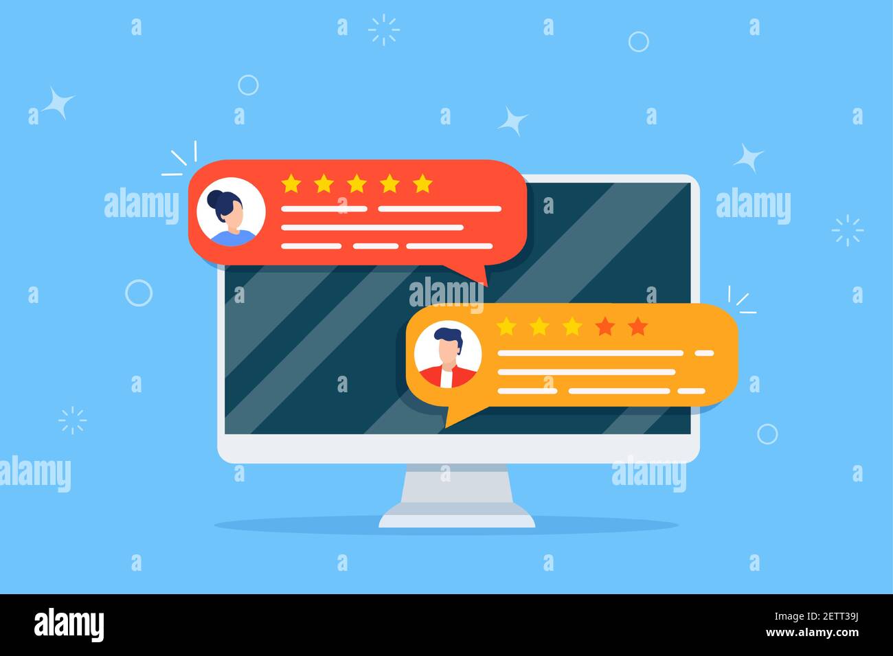 Customer satisfaction text concept Stock Vector Images - Alamy