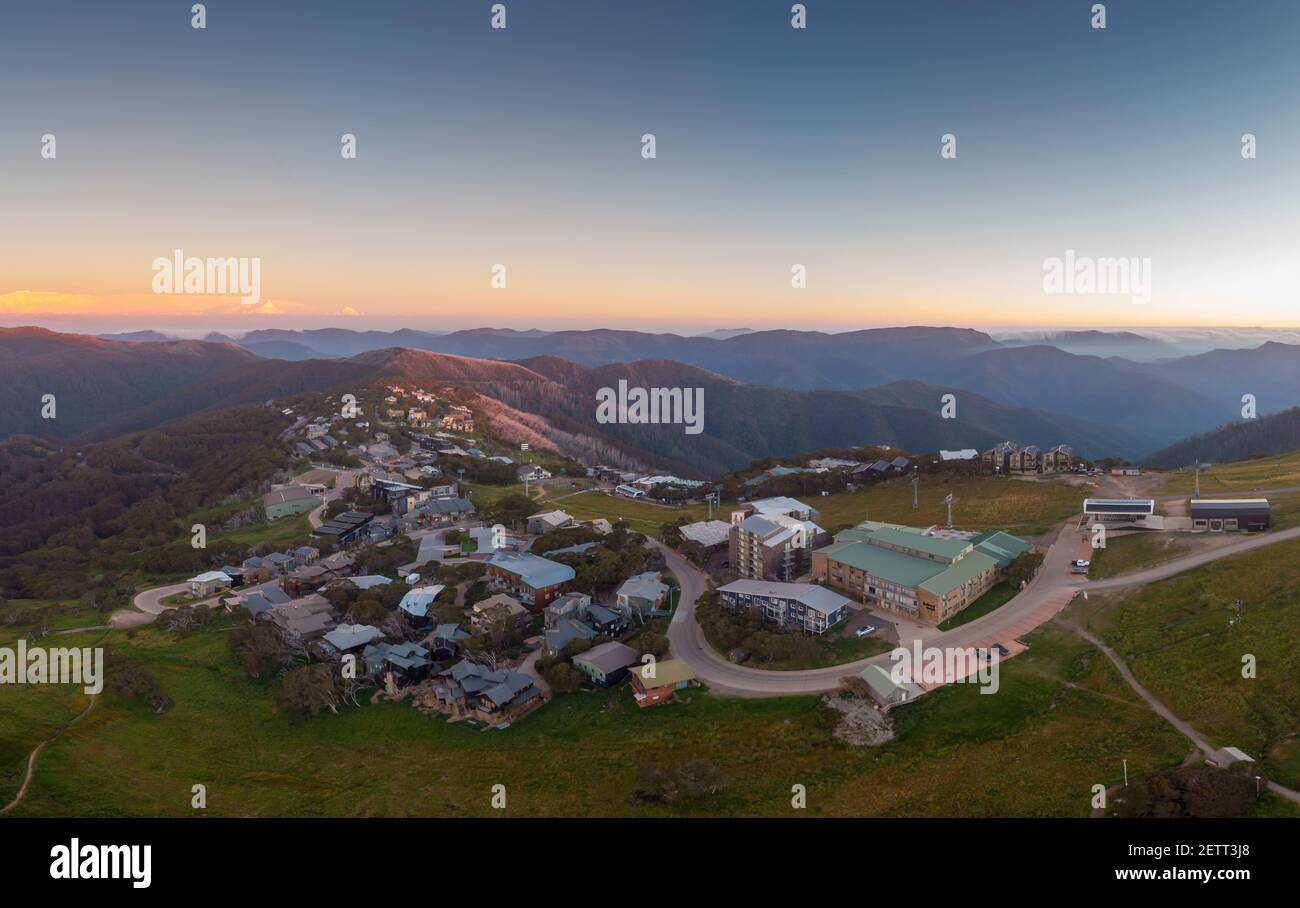 Mt Buller Summer Aerial Views Stock Photo - Alamy