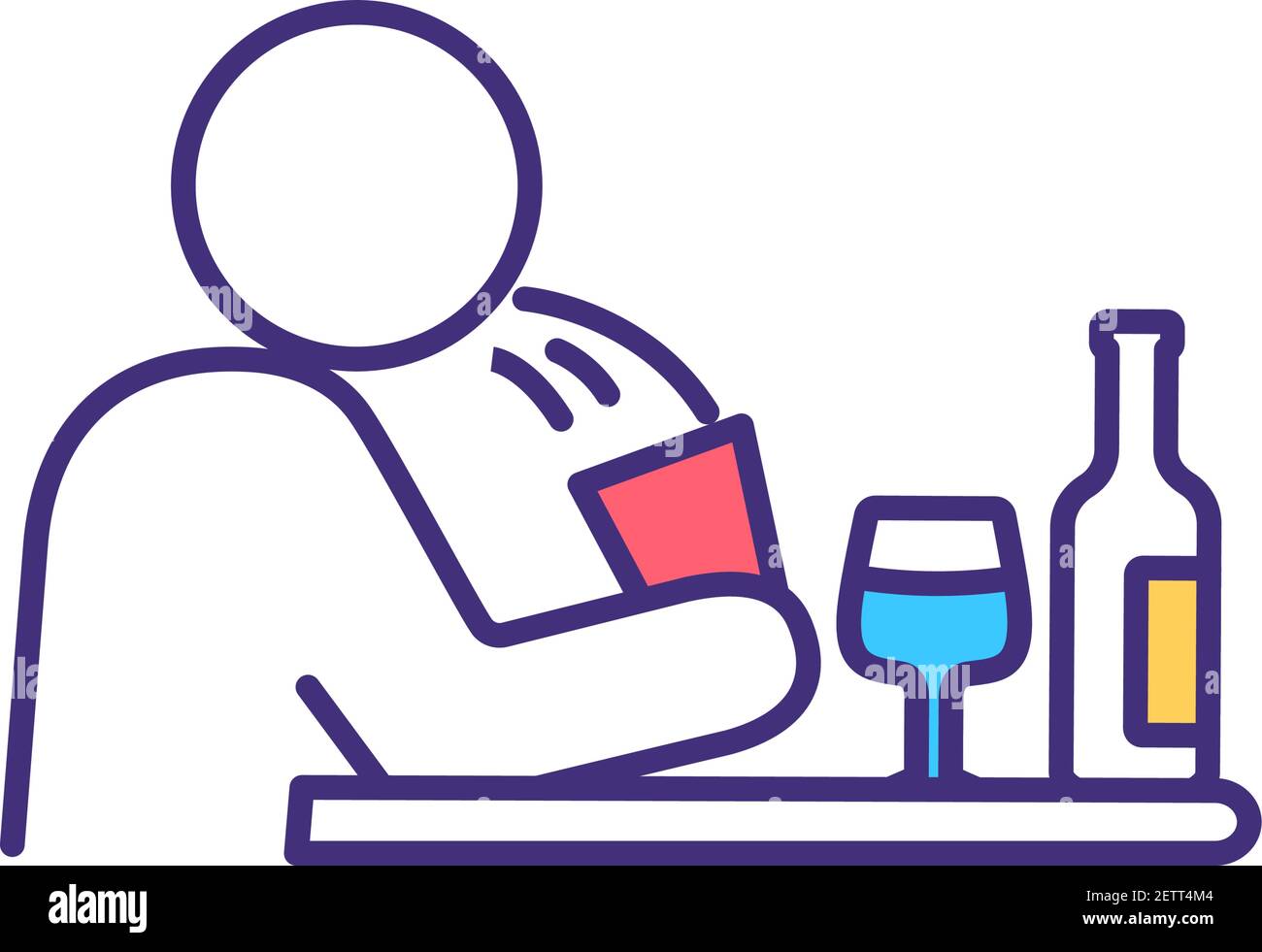 Wine tasting degustation bar Cut Out Stock Images & Pictures - Alamy