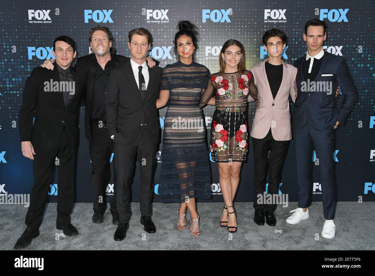 L-R: Cast of Gotham Robin Lord Taylor, Donal Logue, Ben McKenzie ...