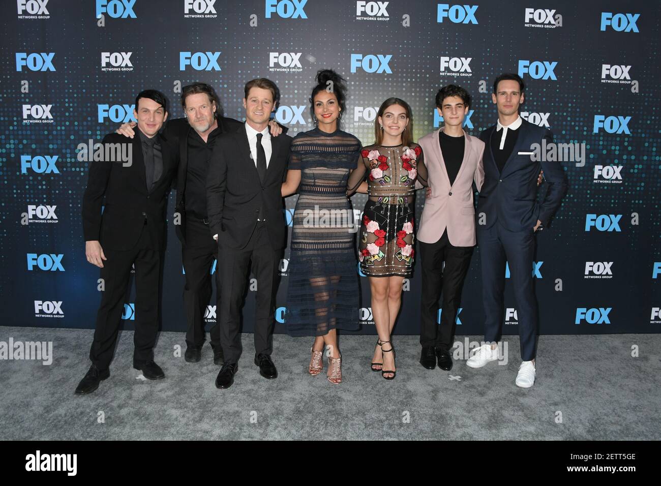 L-R: Cast of Gotham Robin Lord Taylor, Donal Logue, Ben McKenzie ...