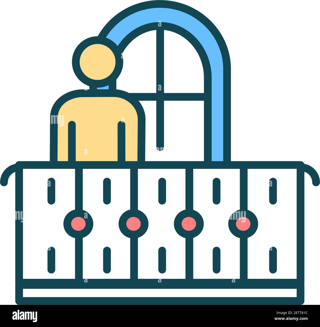 Self-isolation RGB color icon Stock Vector Image & Art - Alamy