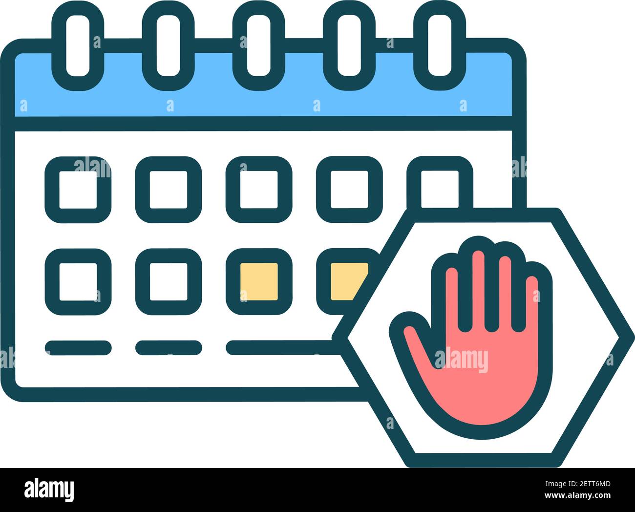 Events cancellation RGB color icon Stock Vector Image & Art - Alamy