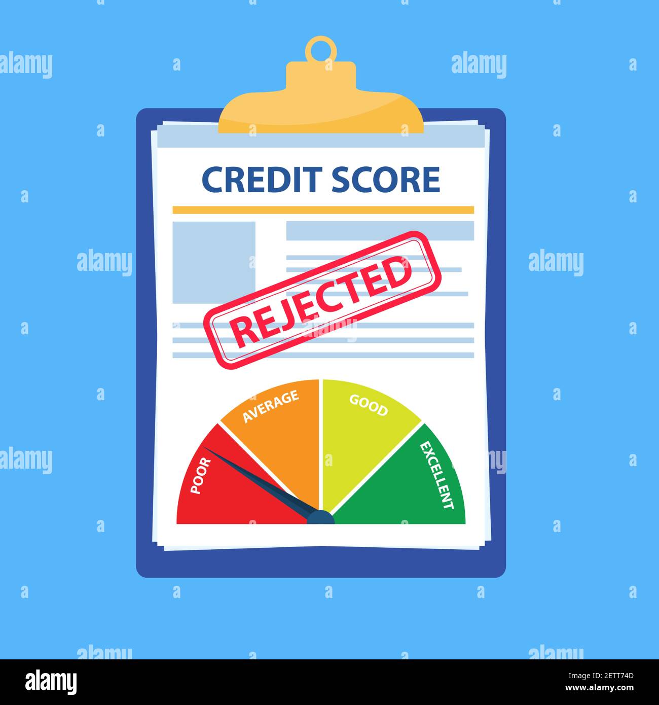 Loan rejected Stock Vector Images - Alamy