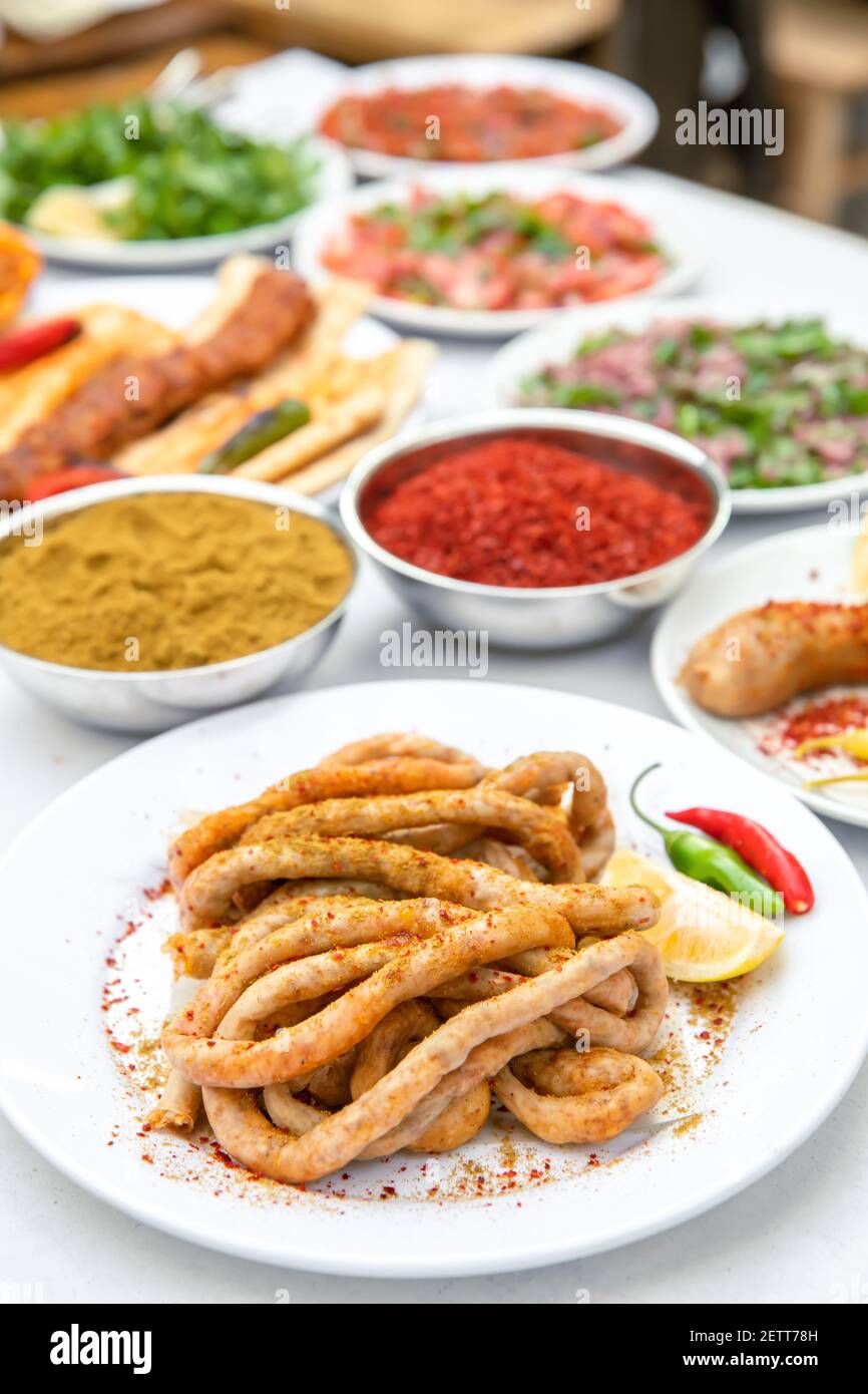 Mumbar, Traditional Turkish Stuffed rice into sheep intestines or offal ...