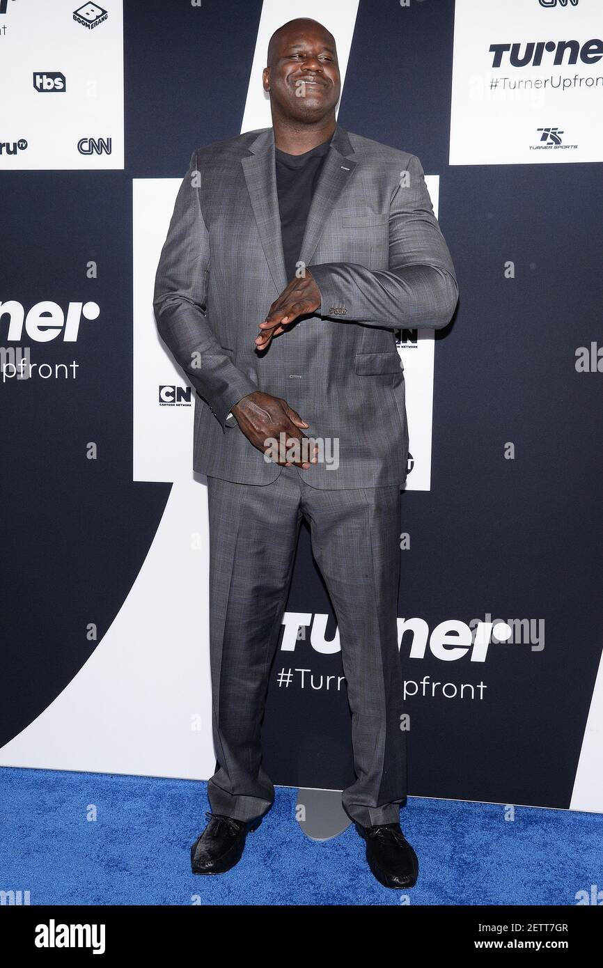 Former NBA player Shaquille "Shaq" O'Neal attends the Turner Upfront ...