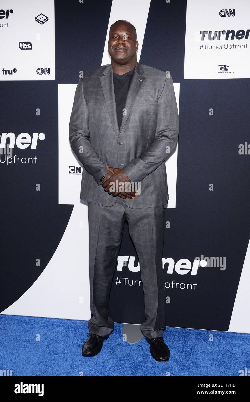 Former NBA player Shaquille "Shaq" O'Neal attends the Turner Upfront ...