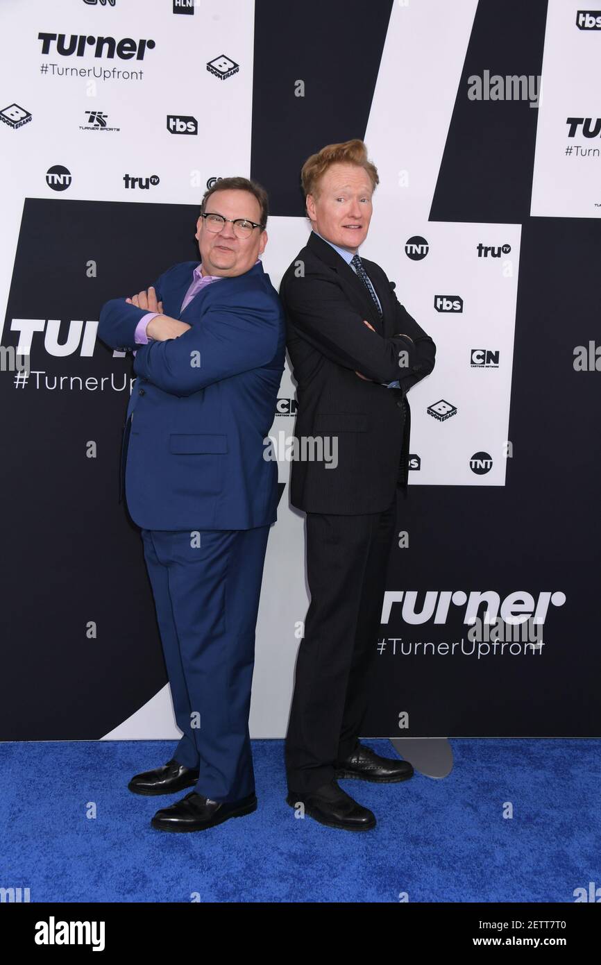 Andy Richter, Conan O'Brien arrives to the 2017 Turner Upfront, held at ...