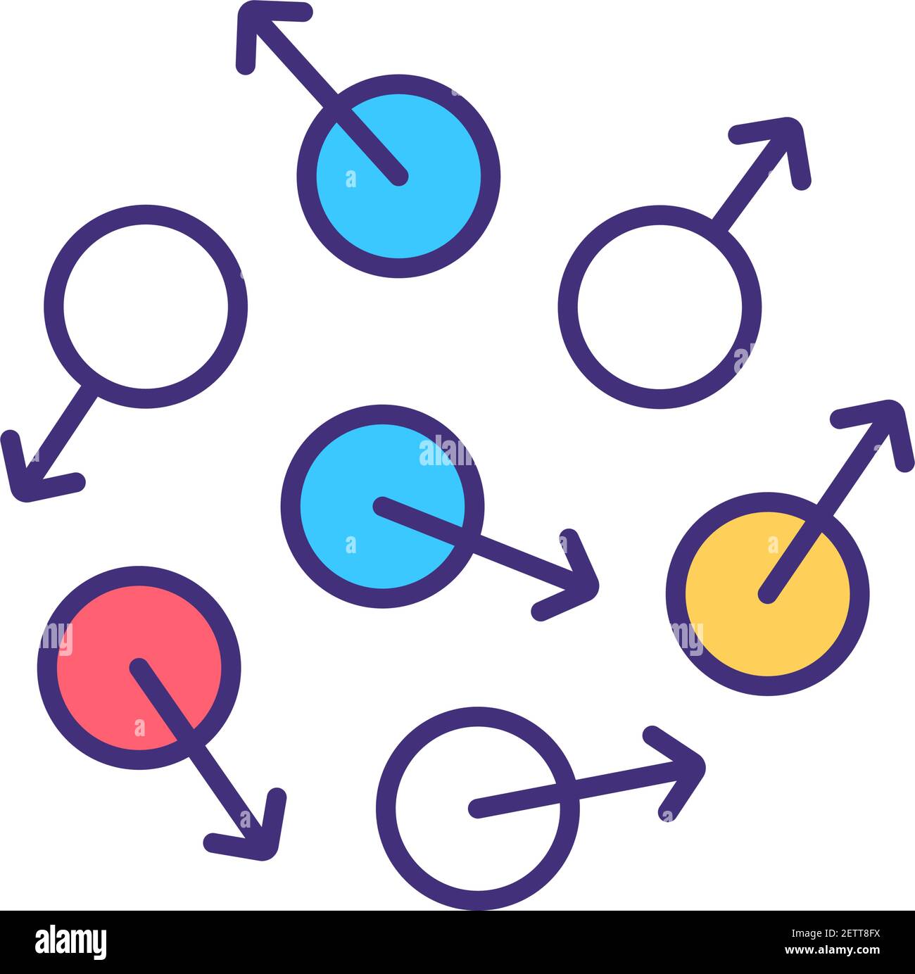 Chemical processes RGB color icon Stock Vector Image & Art - Alamy