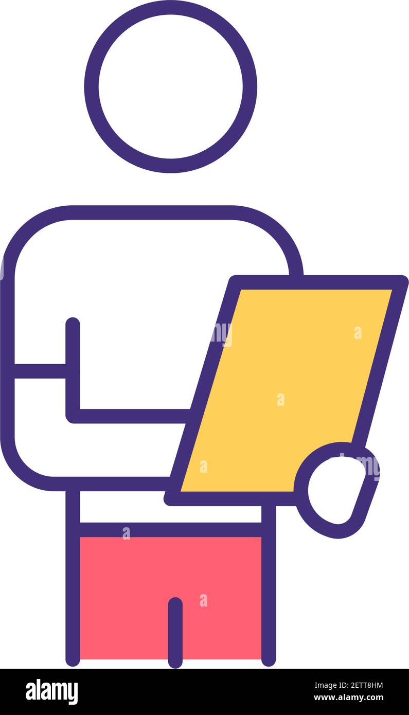 Manager RGB color icon Stock Vector Image & Art - Alamy