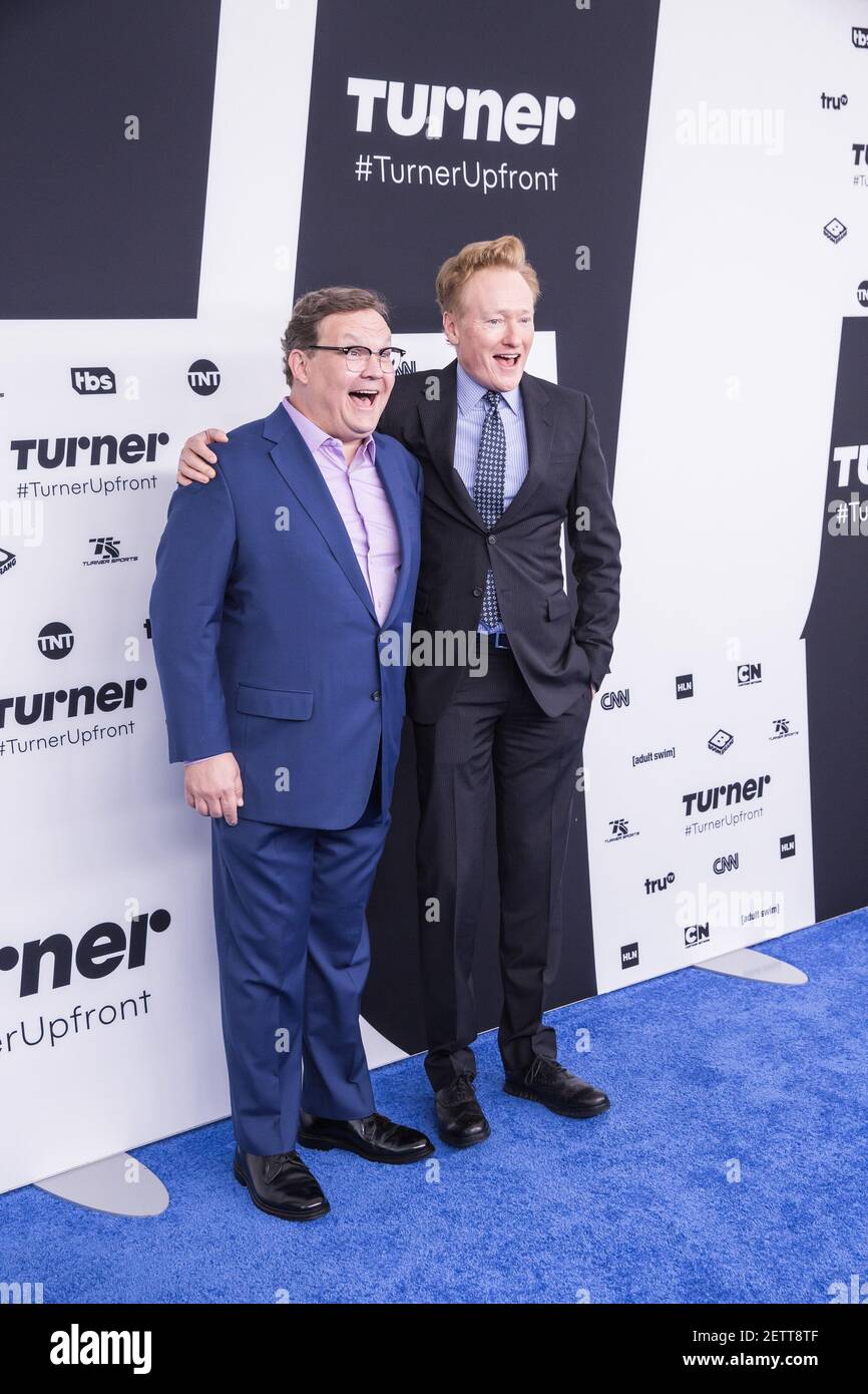 Conan O'Brien and Andy Richter attend the Turner Upfront 2017 arrivals ...