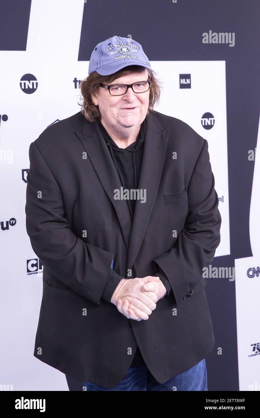 Michael Moore attends the Turner Upfront 2017 arrivals on the red ...