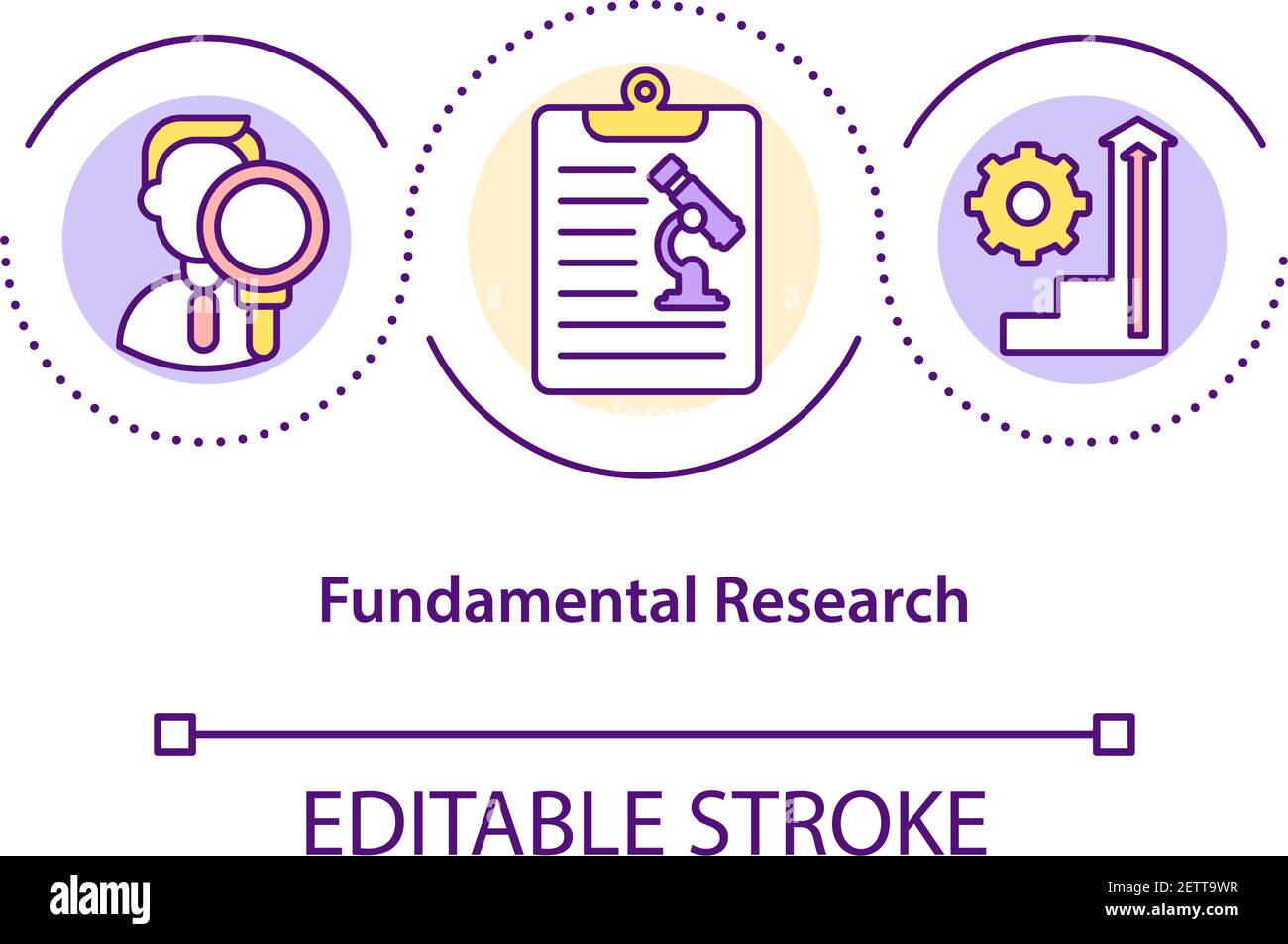 Fundamental research concept icon Stock Vector Image & Art - Alamy